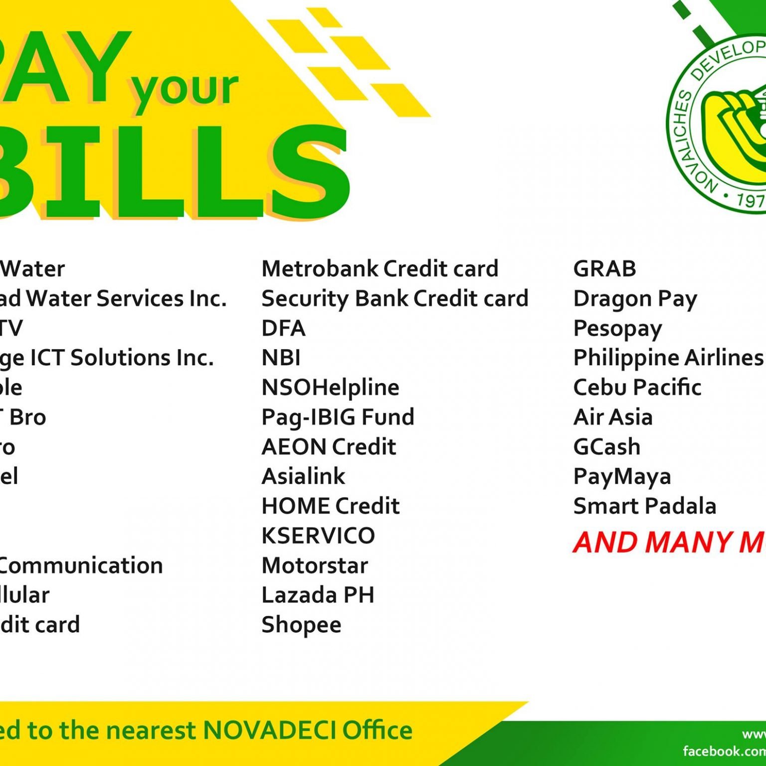 paybills | NOVADECI